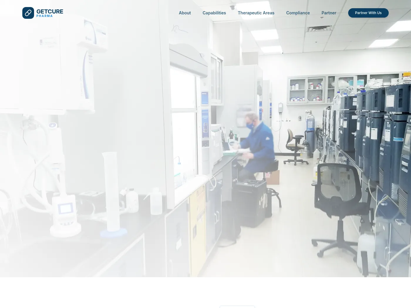 GETCURE Pharma Website