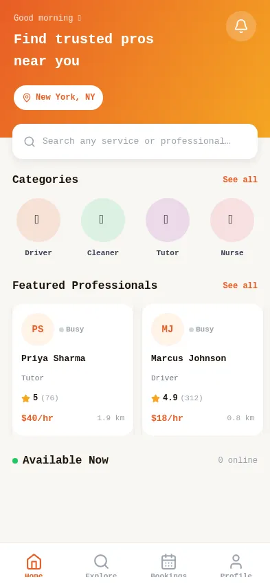 GETPRONEARBY Service App