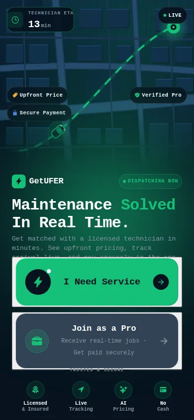 GetUFER Maintenance App