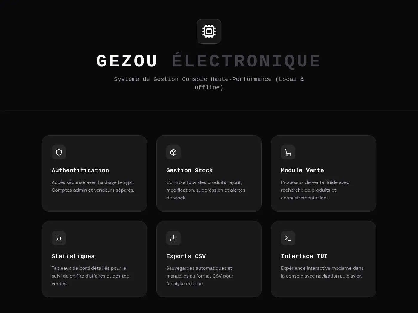 GEZOU Console Manager