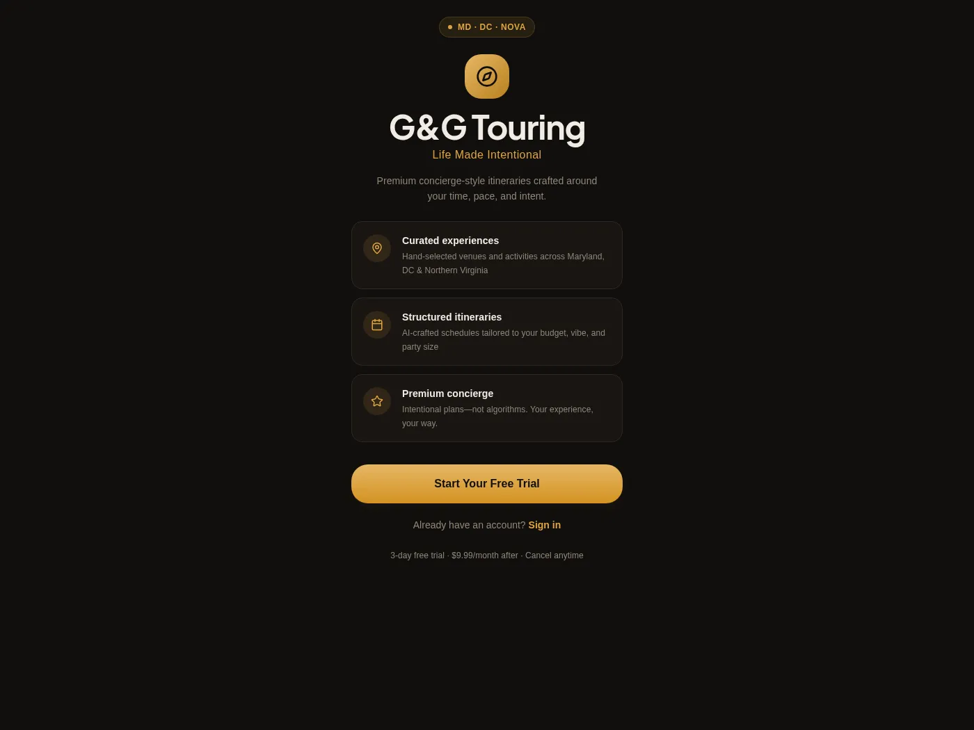 G&G Touring App