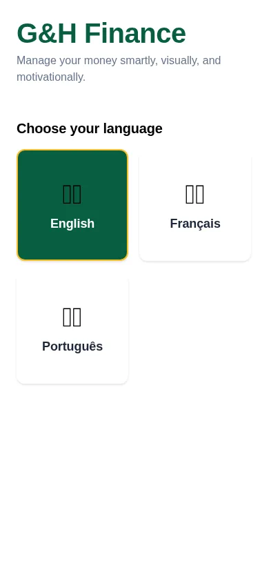 G&H Finance App