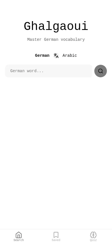 Ghalgaoui Vocab Learner