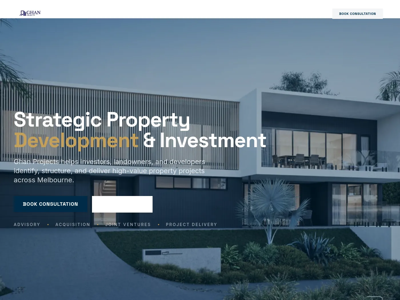Ghan Projects Corporate Site
