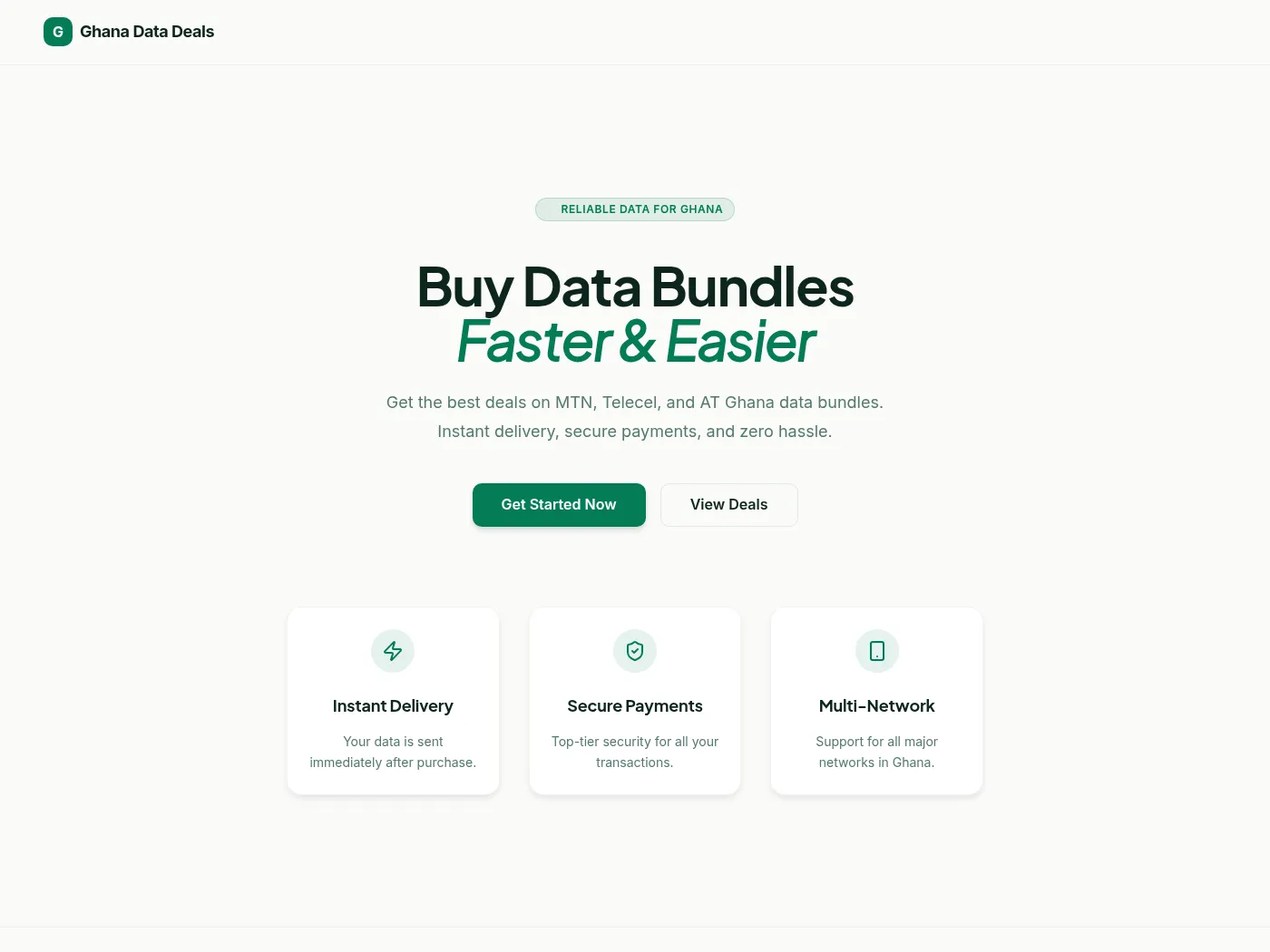 Ghana Data Deals
