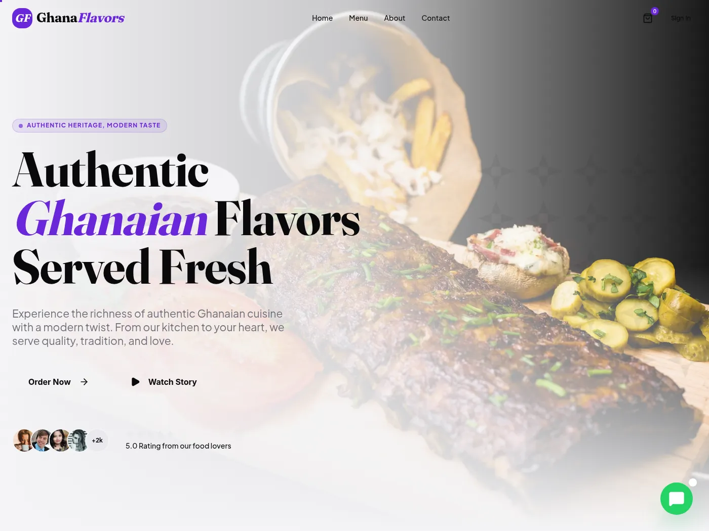 Ghana Flavors Website