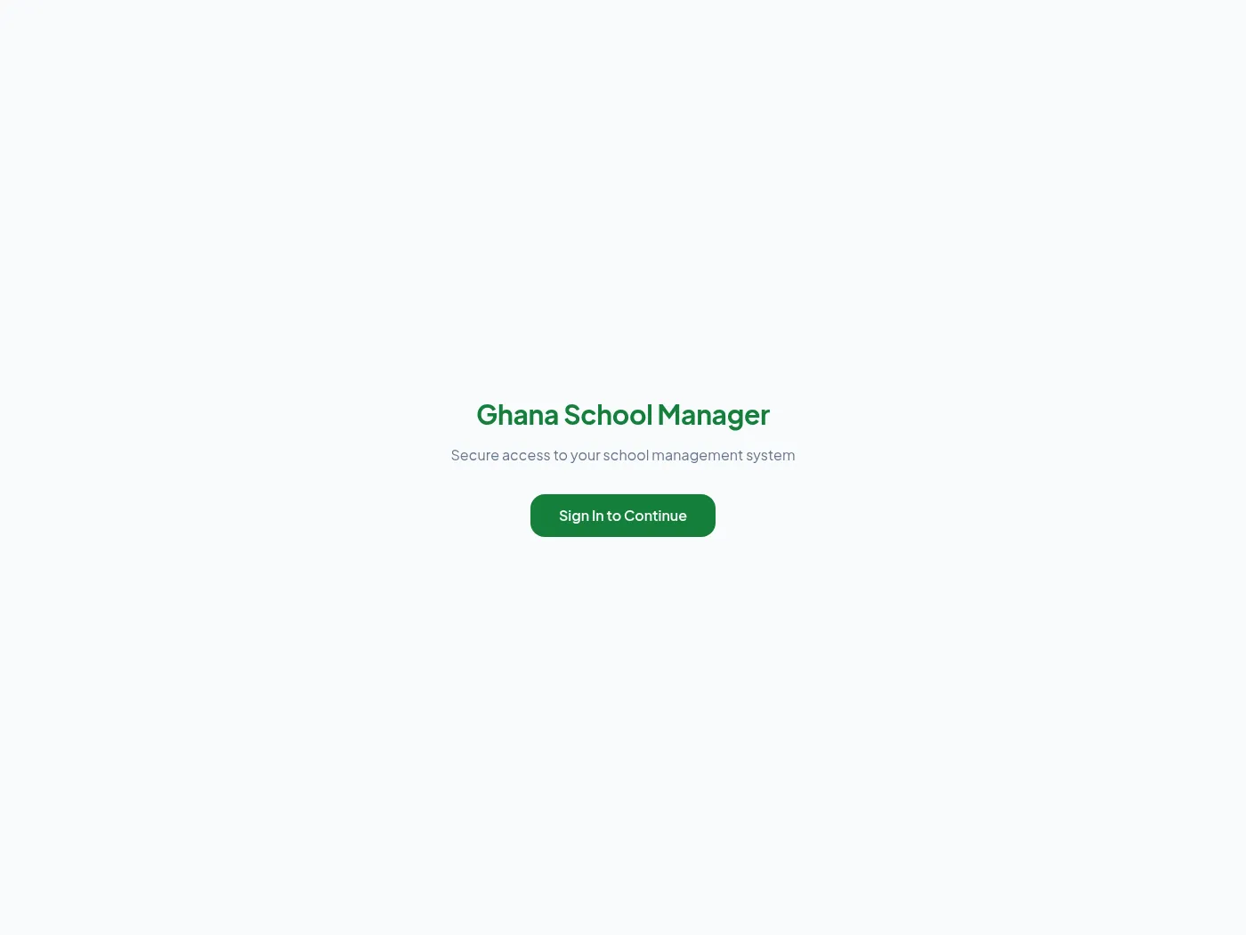 Ghana School Manager