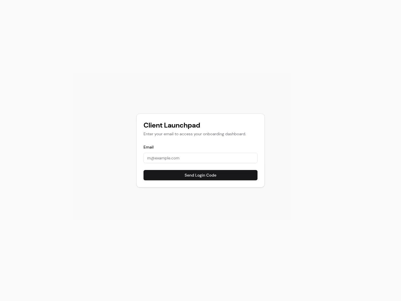 Client Launchpad for GHL