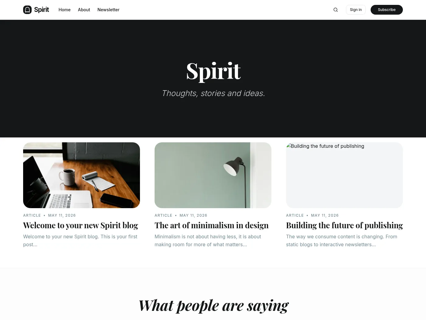 Ghost Blog Platform