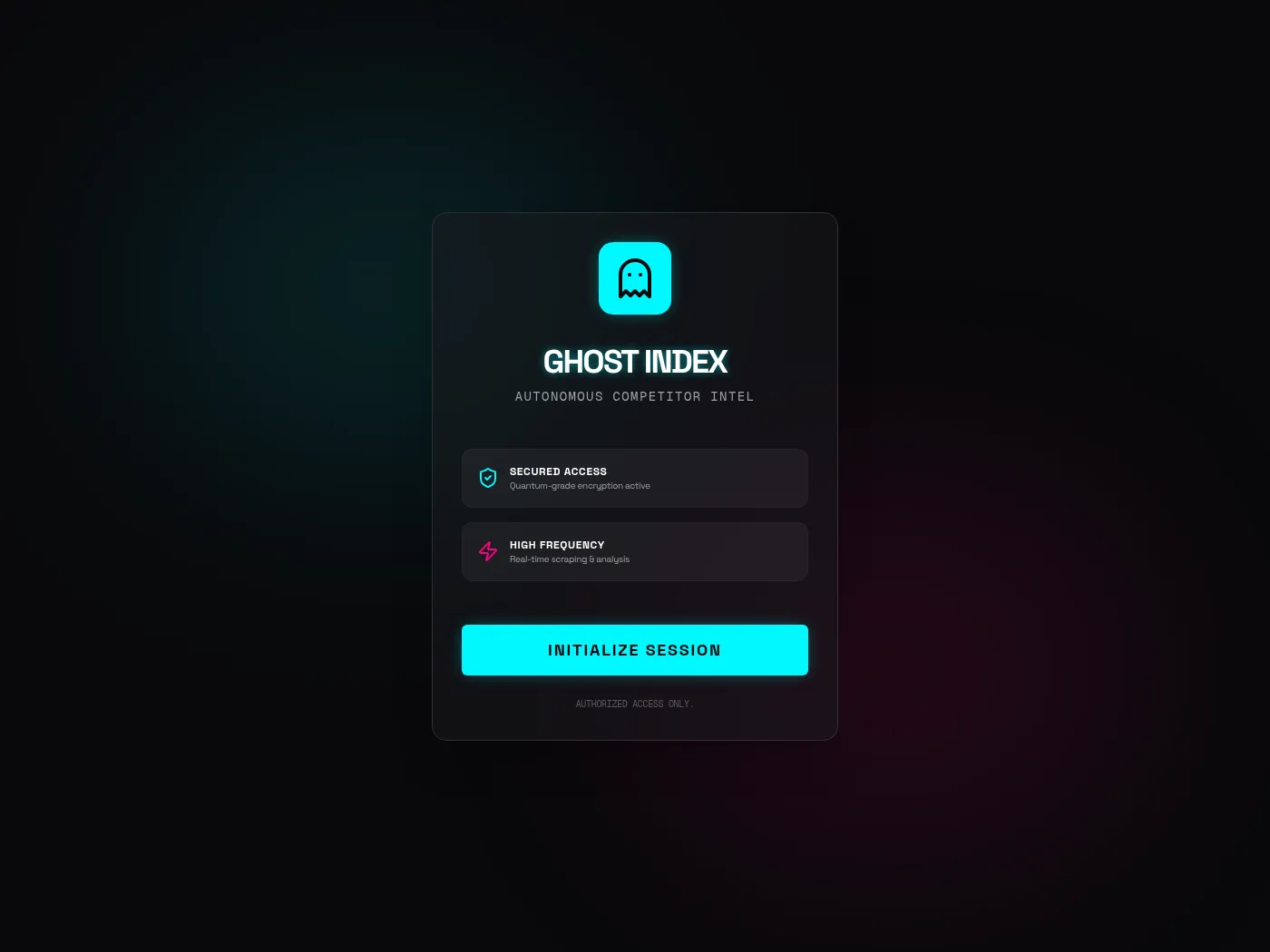 Ghost Index Dashboard