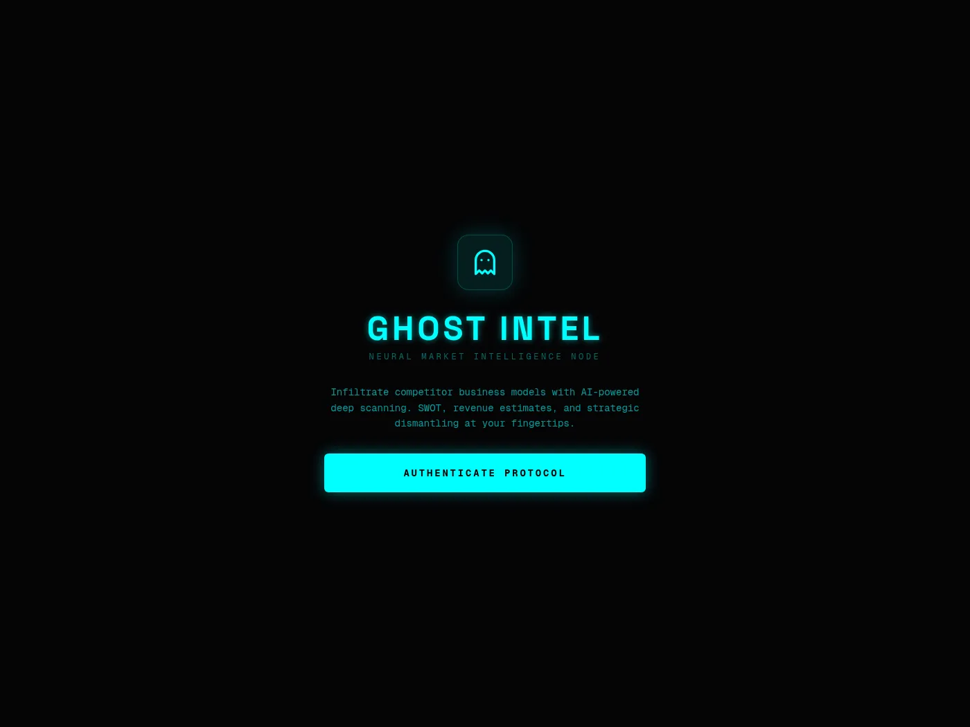 Ghost Intel Dashboard
