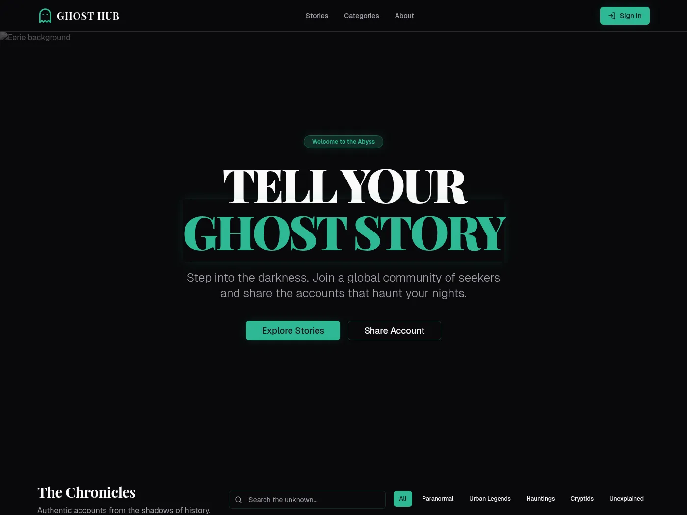 Ghost Stories Hub