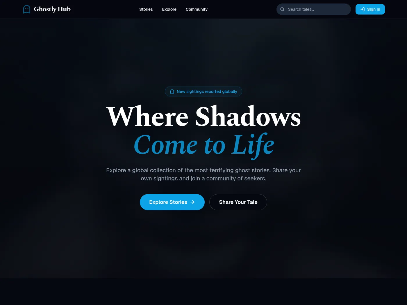 Ghostly Tales Hub