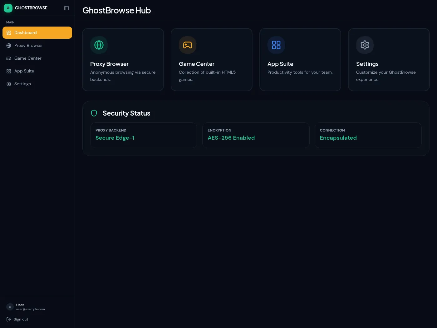 GhostBrowse Hub