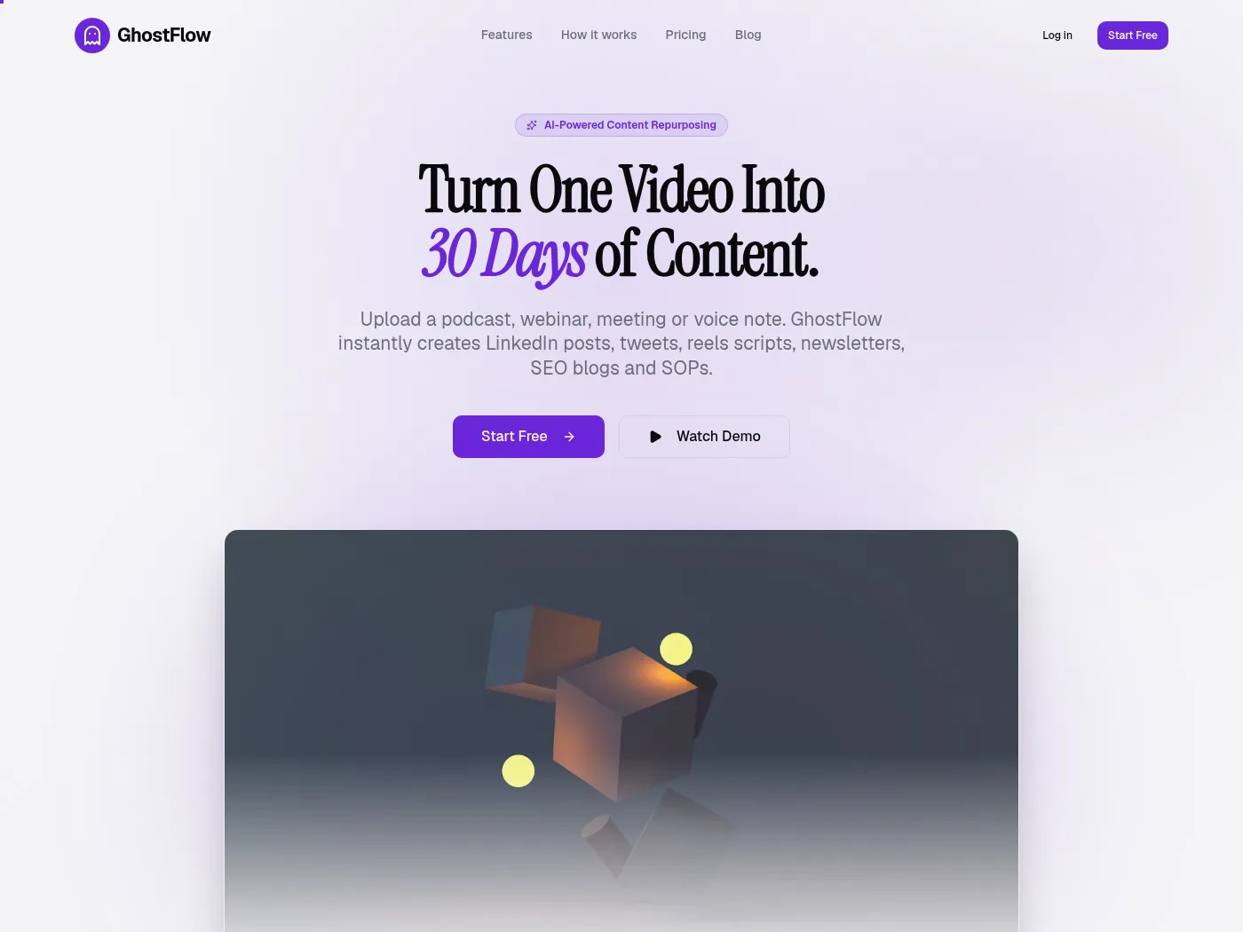 GhostFlow AI SaaS Website