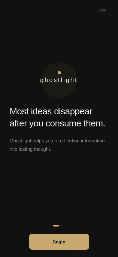 Ghostlight Reflection App