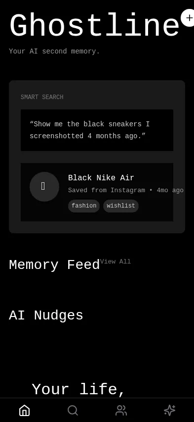 Ghostline Memory App