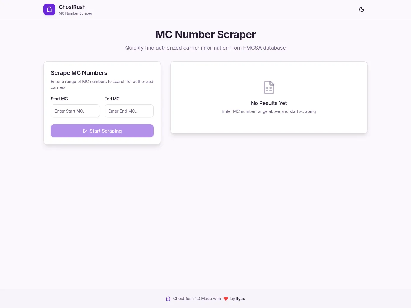 GhostRush Scraper Redesign