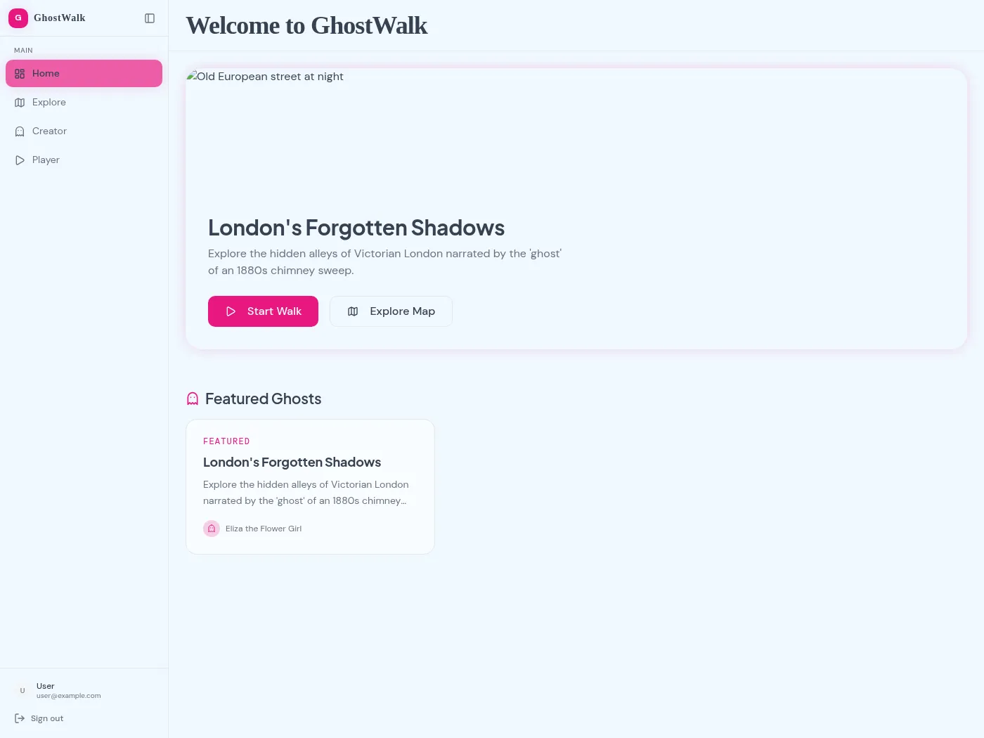 GhostWalk Audio Walks