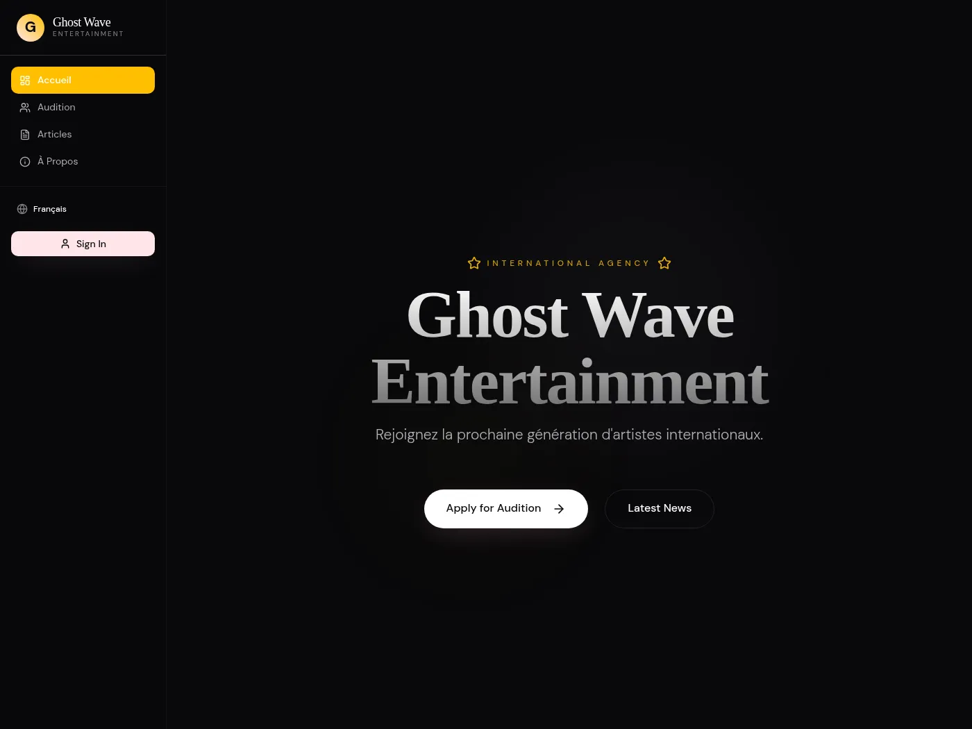 Ghost Wave Audition Portal