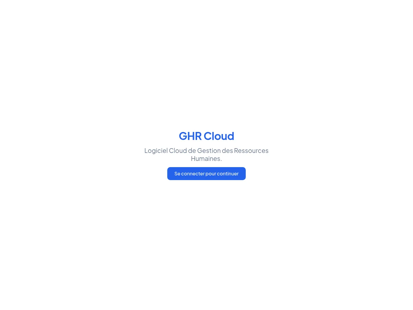 GHR Cloud HR Suite