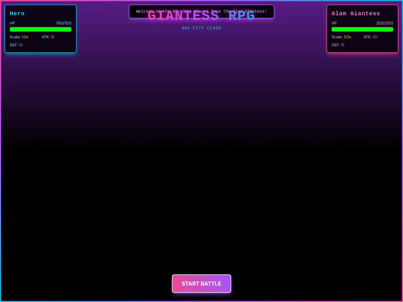 Giantess RPG: 80s City Clash