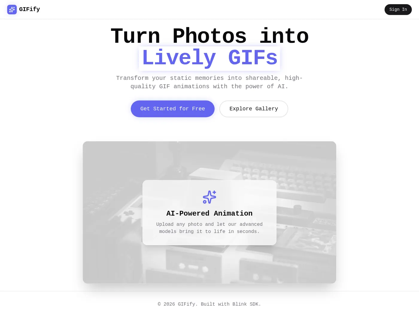 GIFify Photo Generator