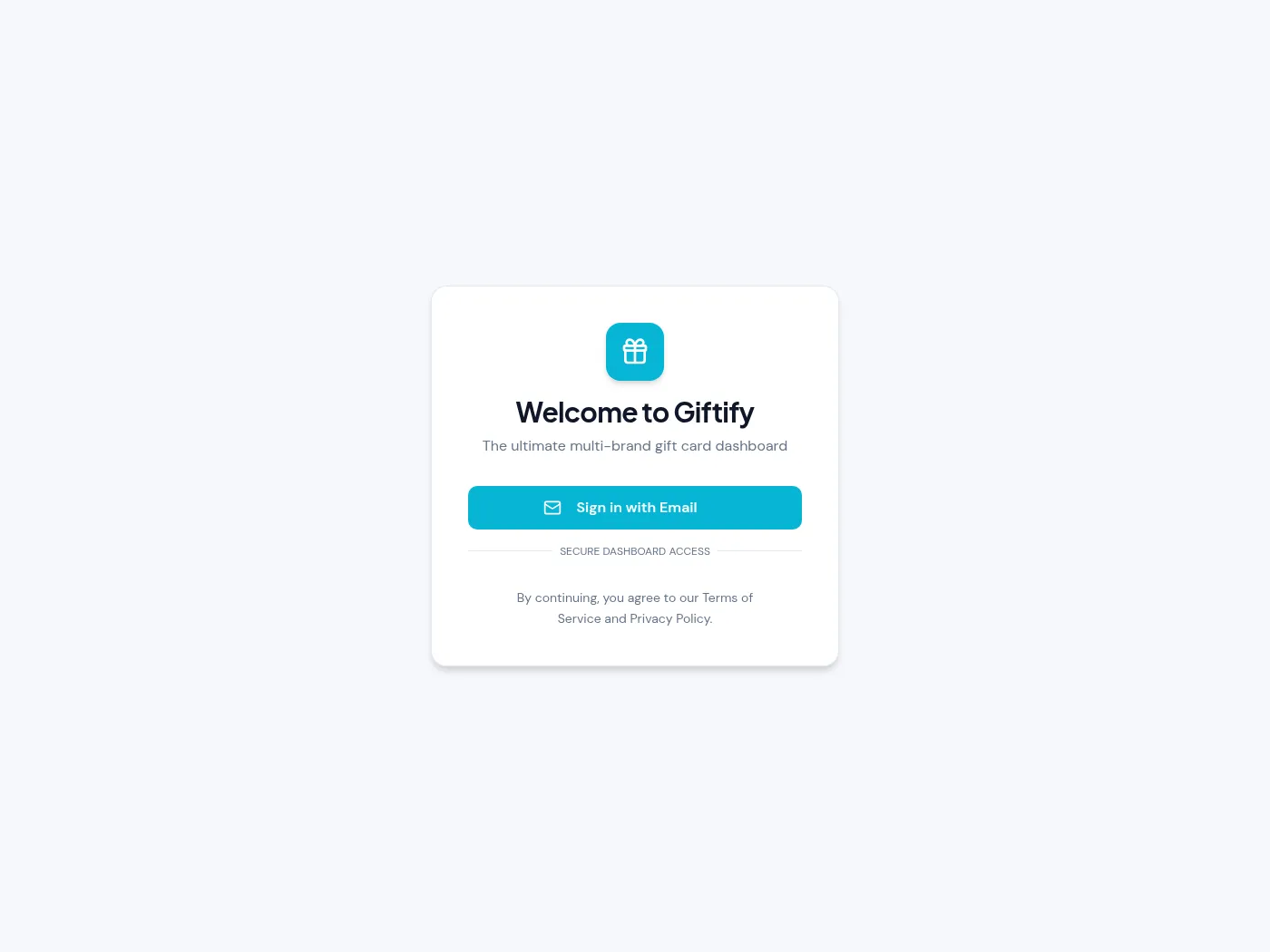 Giftify Dashboard