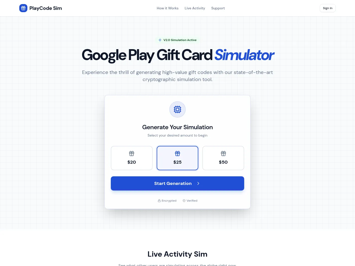 Gift Card Generator App