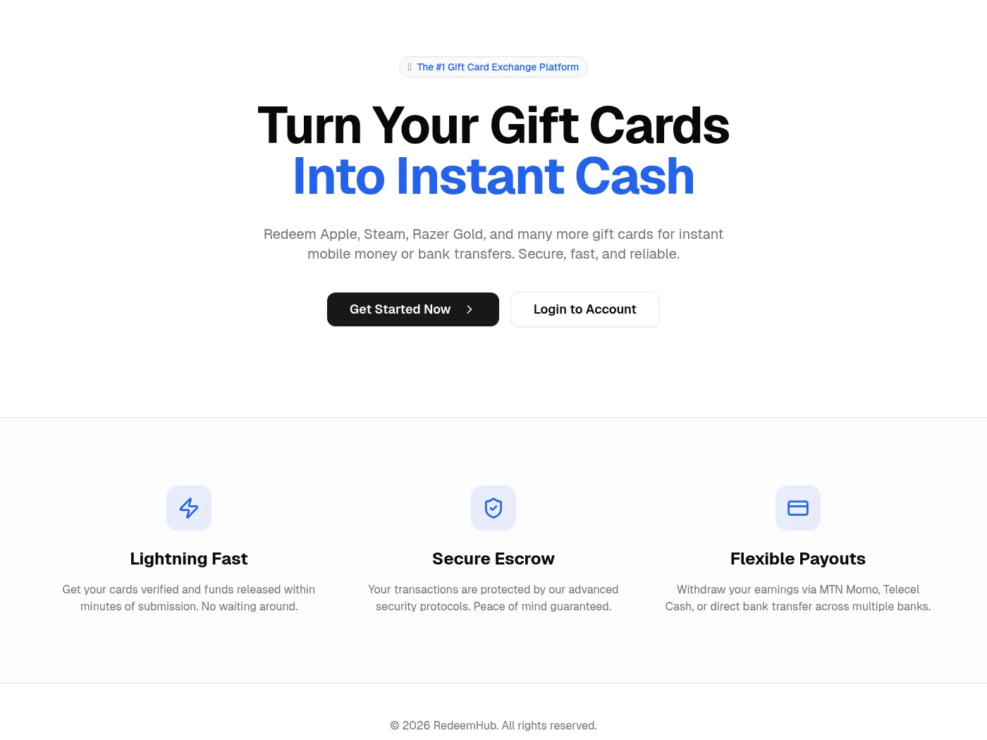GiftCard Redeem Hub