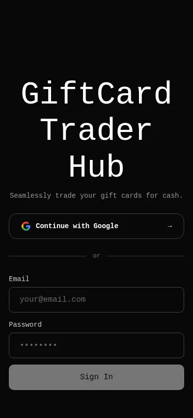 GiftCard Trader Hub