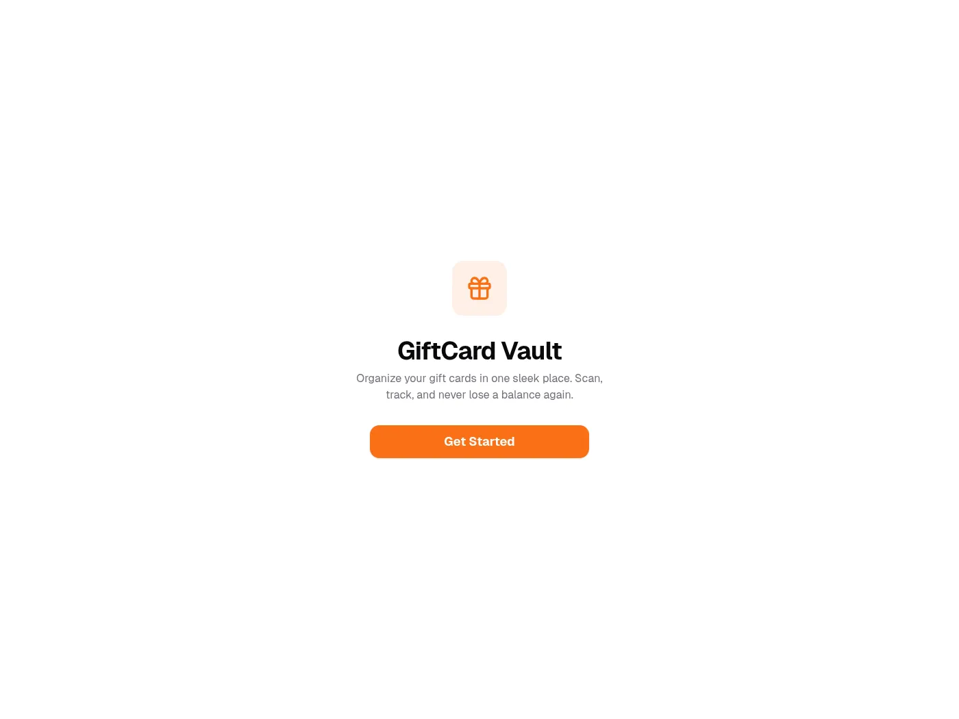 GiftCard Vault