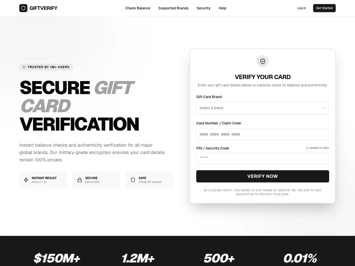 Gift Card Verifier