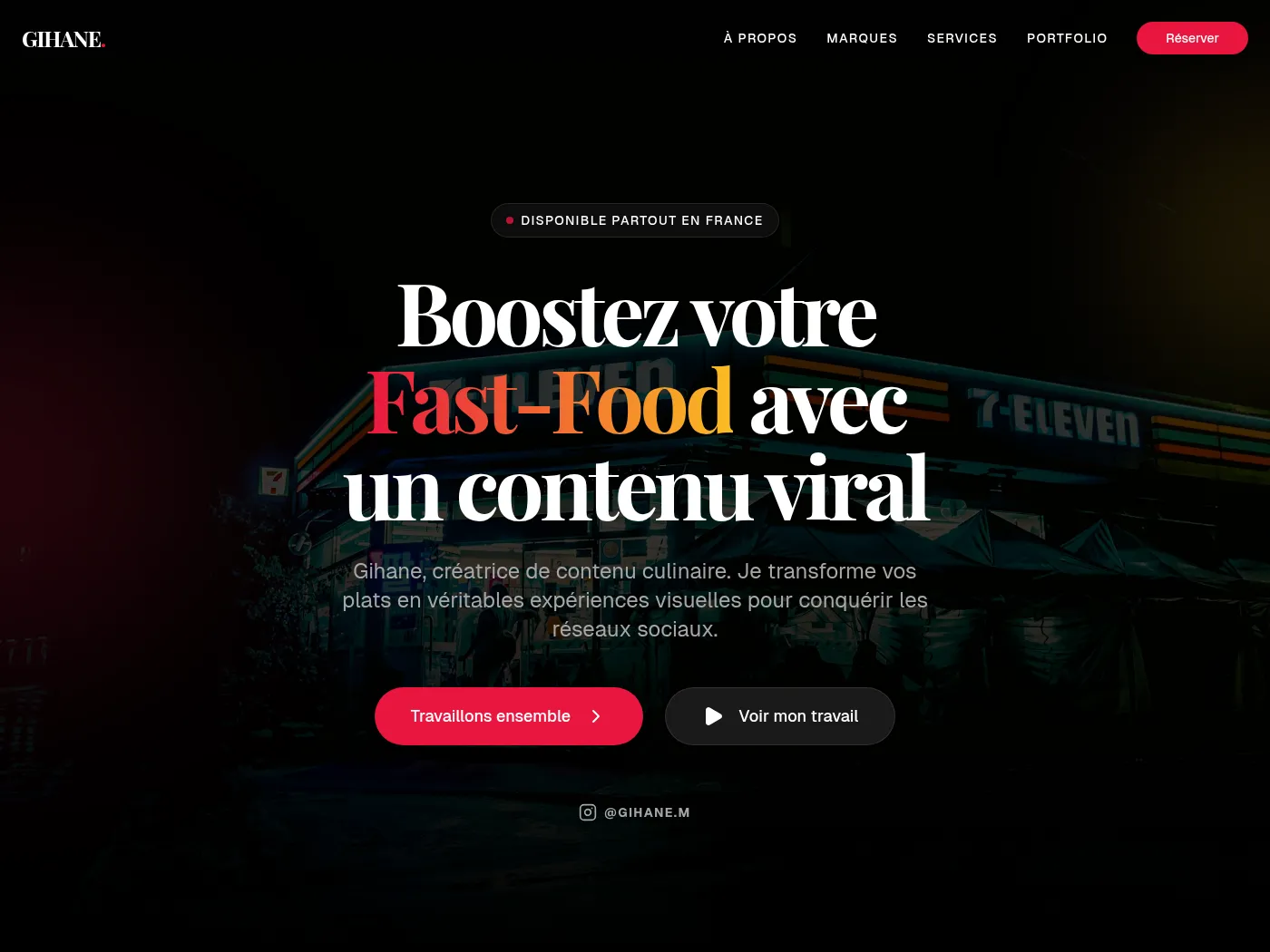 Gihane Food Promo Site