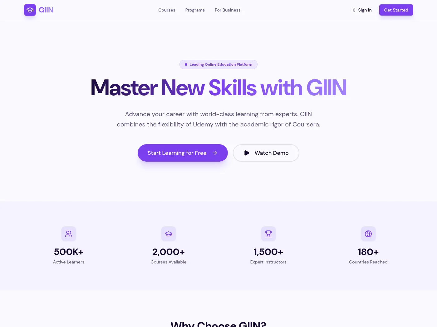 GIIN Learning Platform