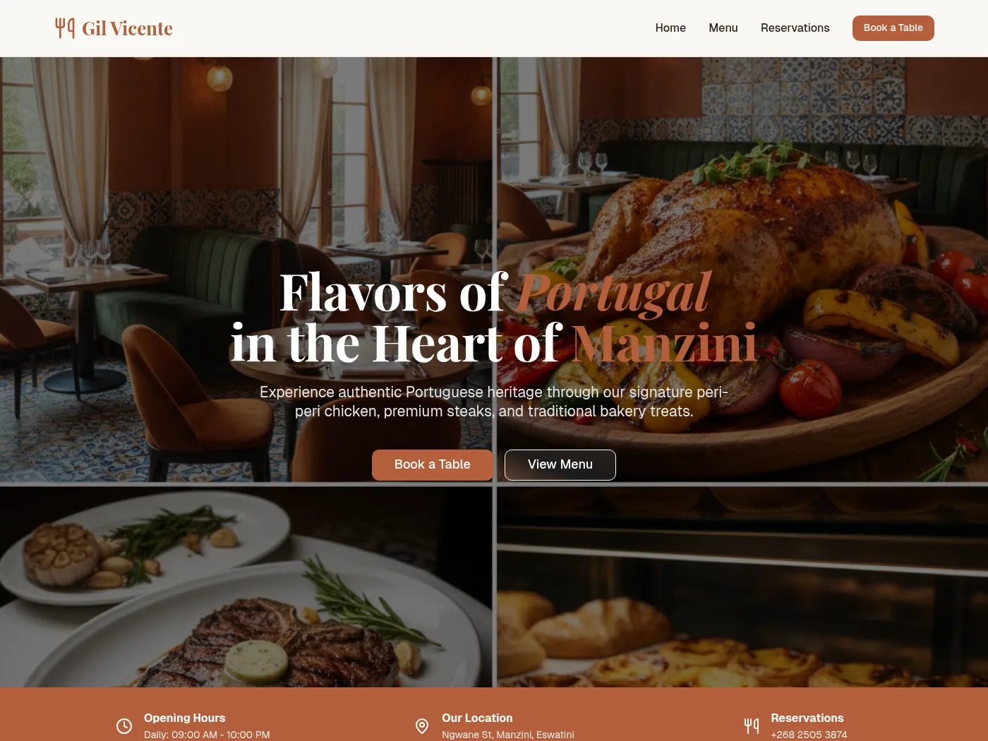 Gil Vicente Restaurant Site