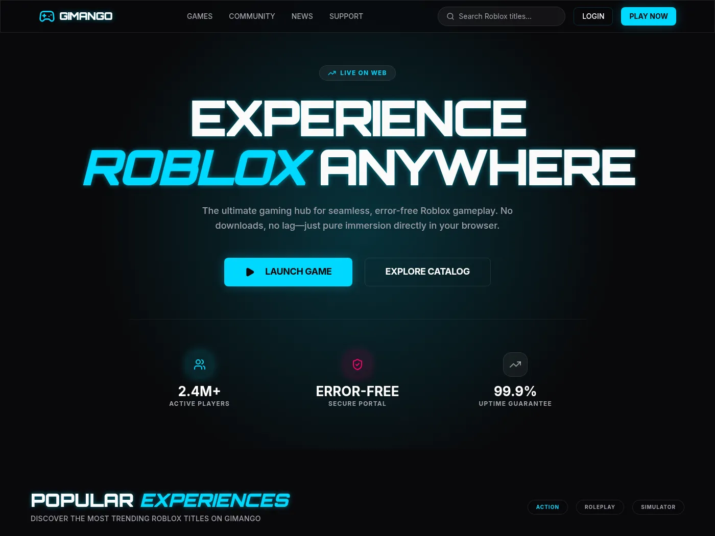 Gimango Roblox Portal