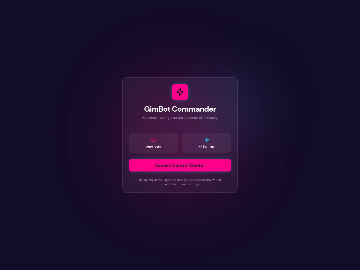 Gimkit Bot Deployer