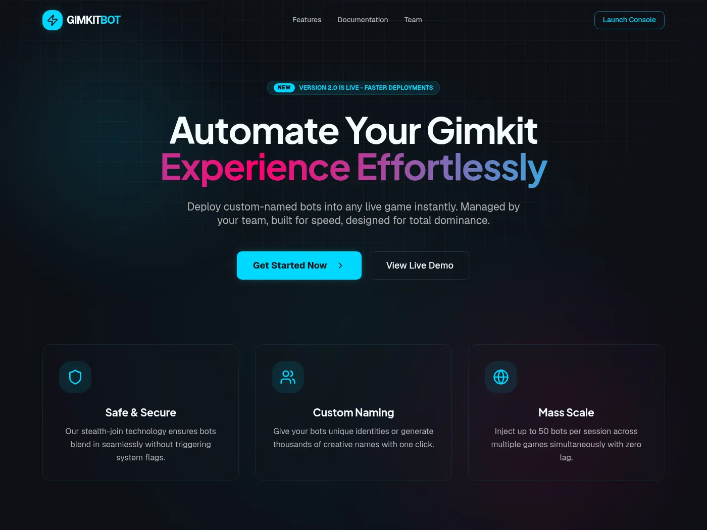 Gimkit Bot Sender