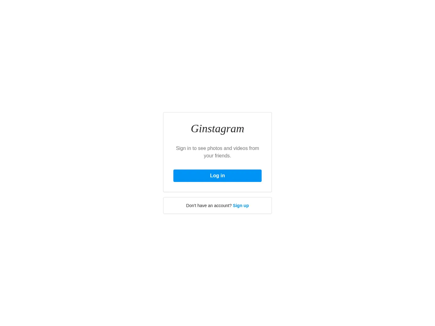 Ginstagram Clone