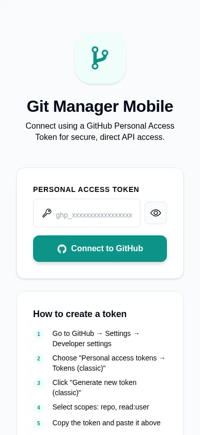 Git Manager Mobile