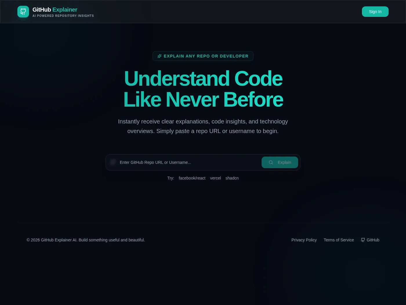 GitHub Chat Explainer