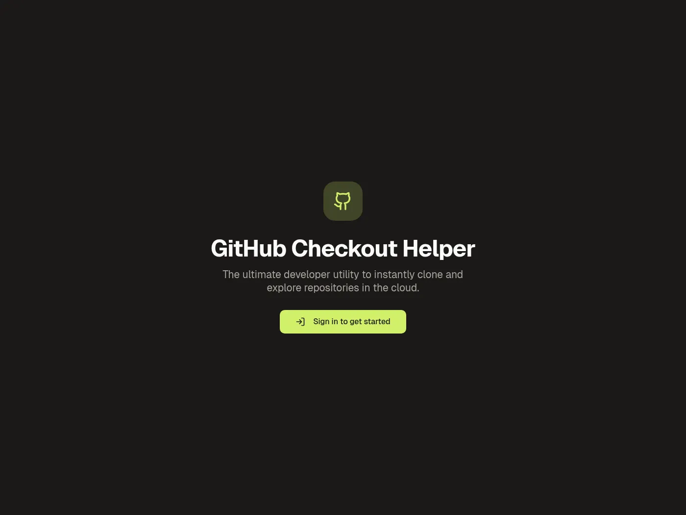 GitHub Checkout Helper