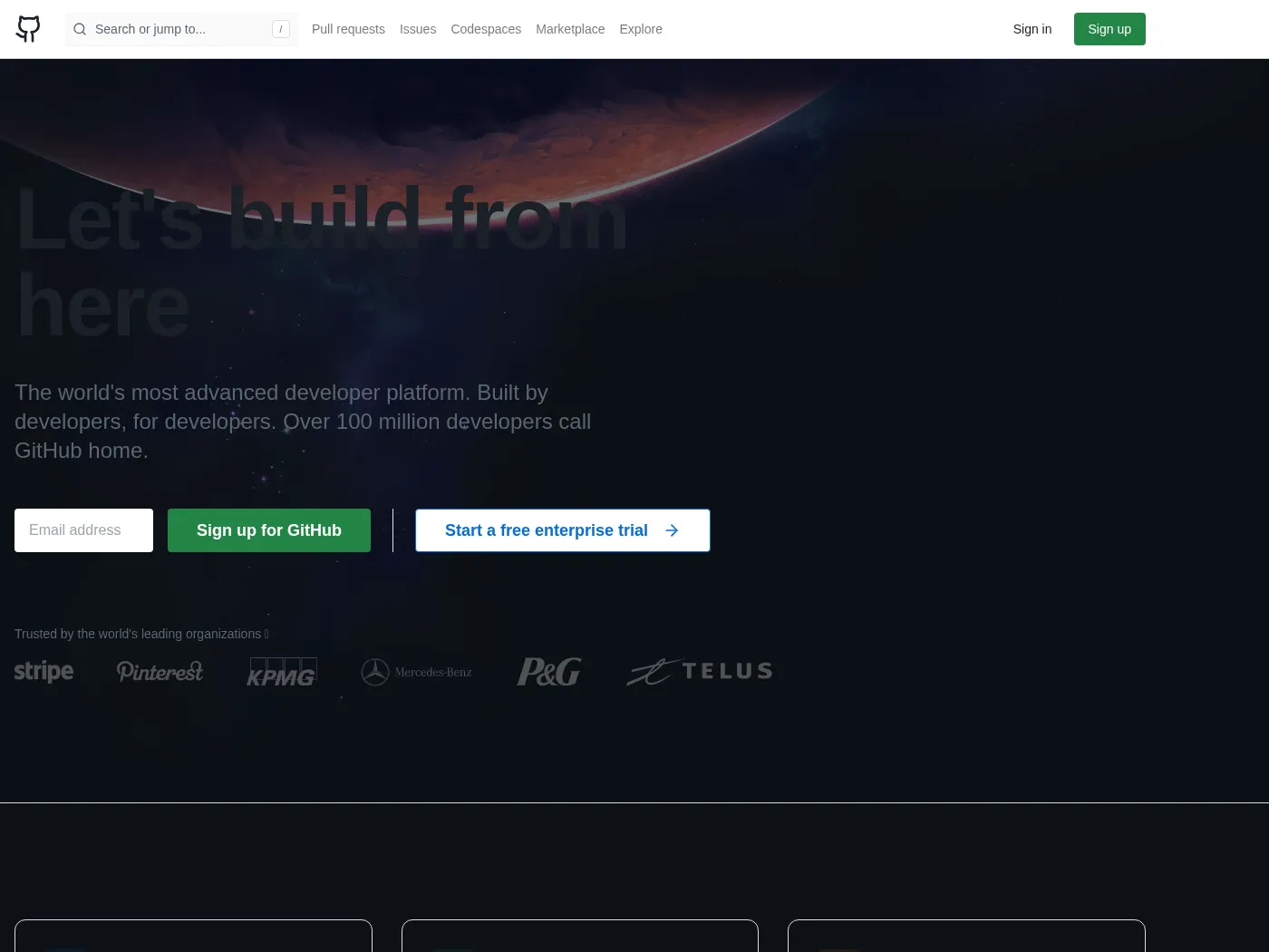 GitHub Clone Website
