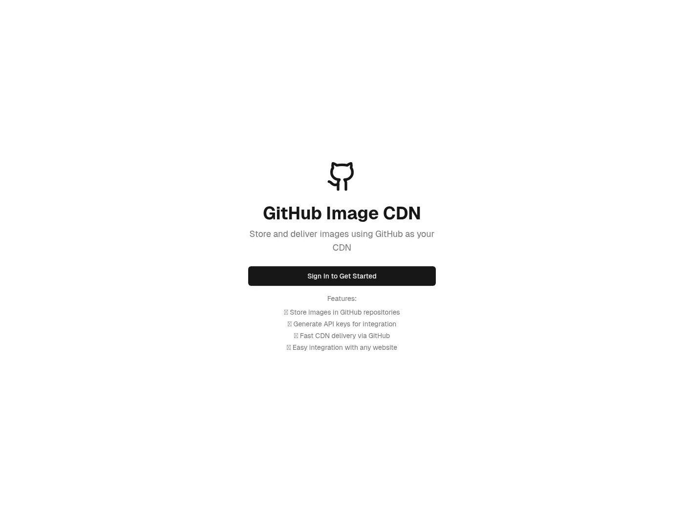 GitHub-Driven Image CDN