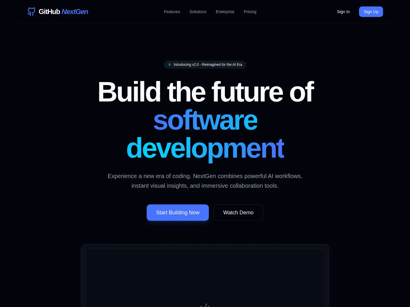 GitHub NextGen