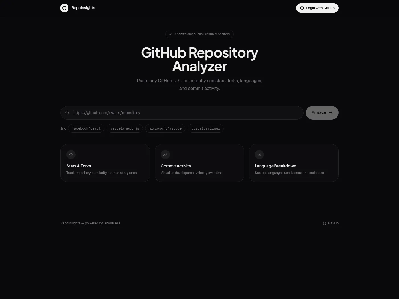 Repo Insights Dashboard