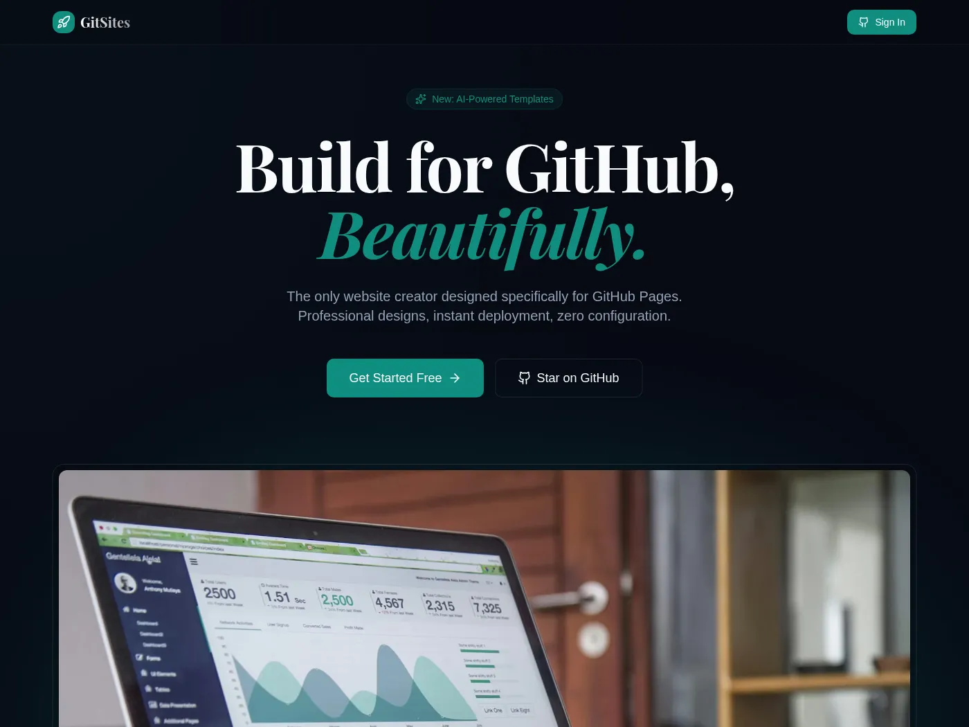 GitHub Site Builder