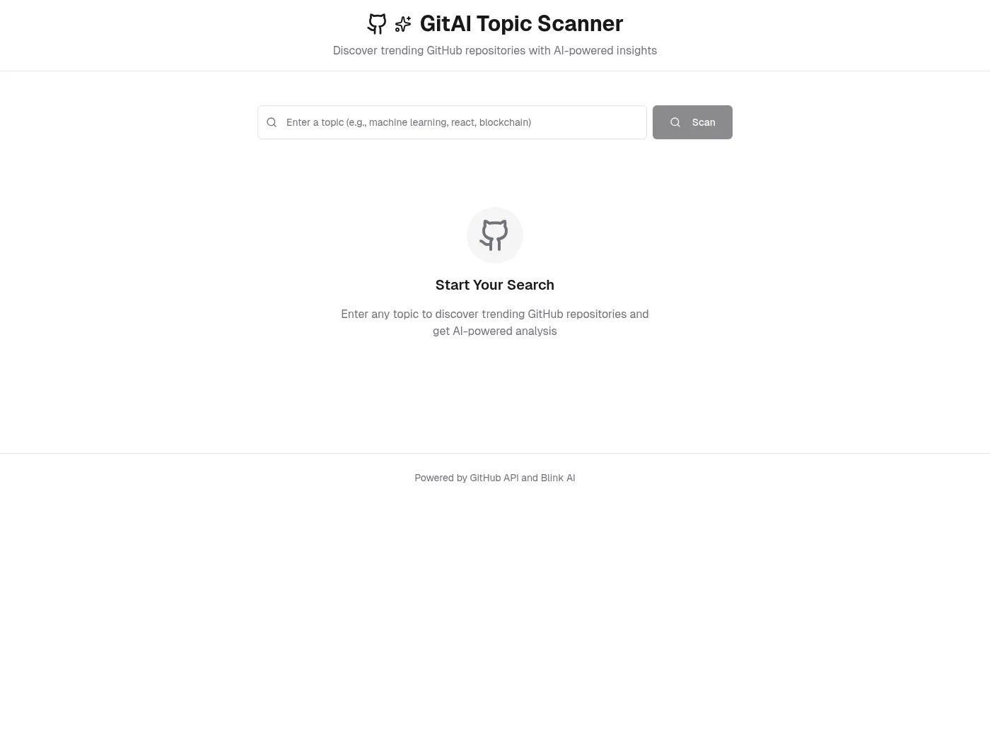 GitAI Topic Scanner
