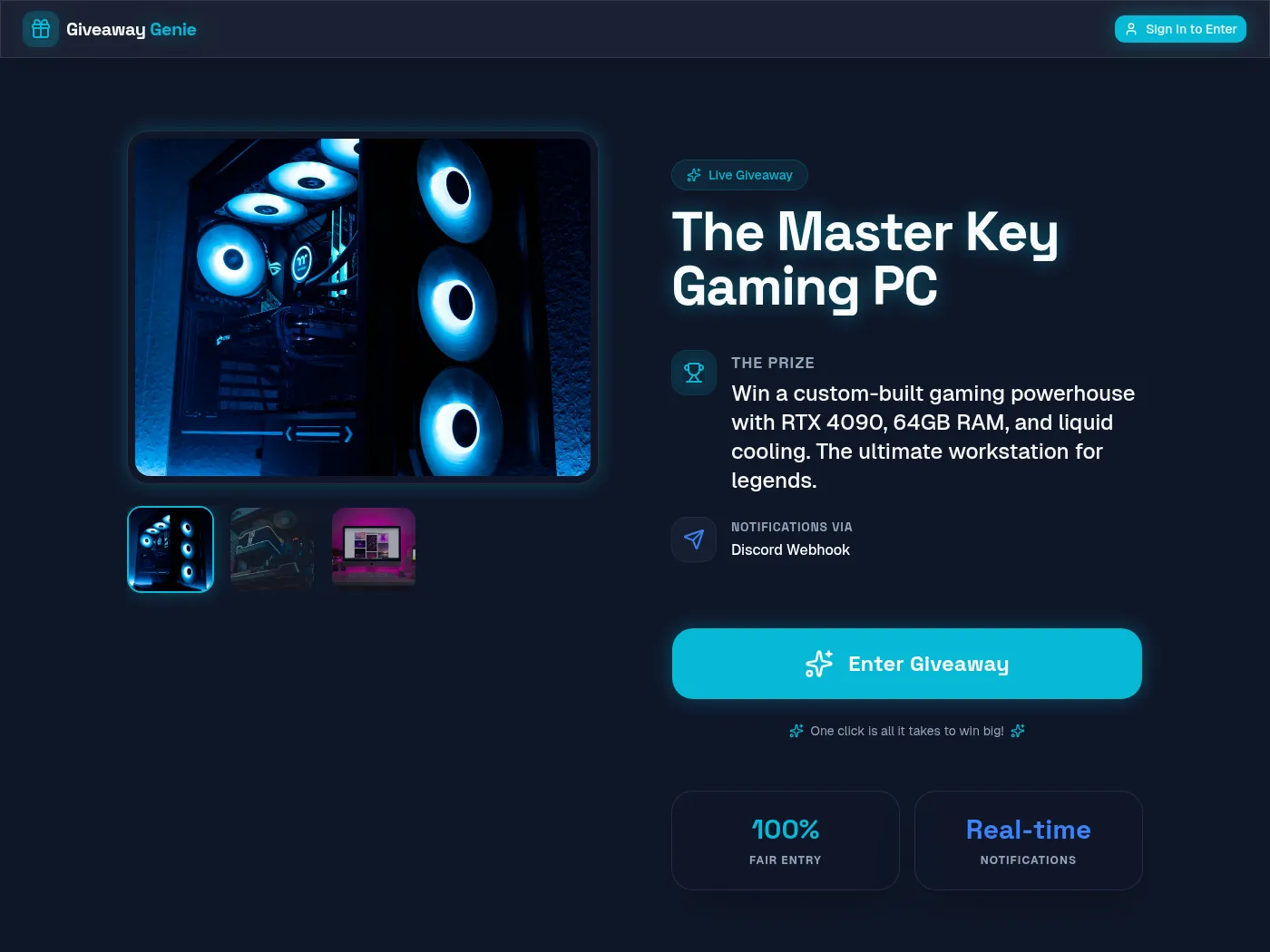 Giveaway Genie Bot
